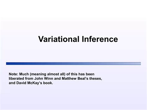 Variational Inference Ppt
