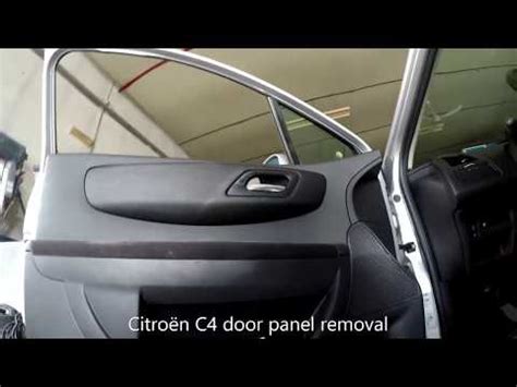 Comment Retirer Le Panneau De Porte Avant D Une Citroen C4 Citroen C4