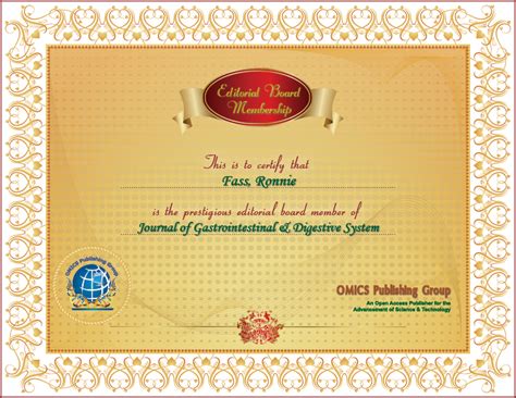 Editorial Board Members Journal Of Gastrointestinal And Digestive System