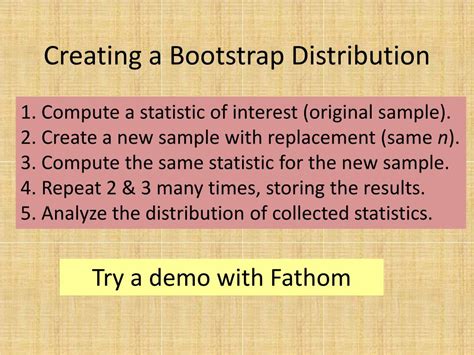 ppt starting inference with bootstraps and randomizations powerpoint