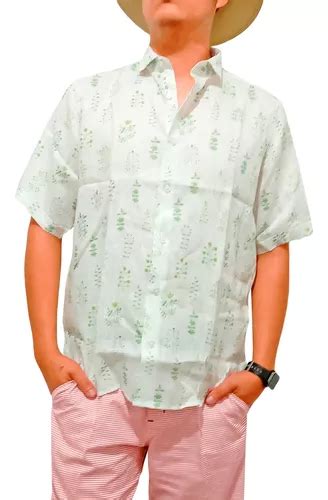 Camisa Jon Sone Guayaberas Hombre Manga Corta Colombiana Envío Gratis