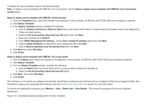 Deploy A Server Template Dell Poweredge Mx Networking Deployment Guide Dell Technologies