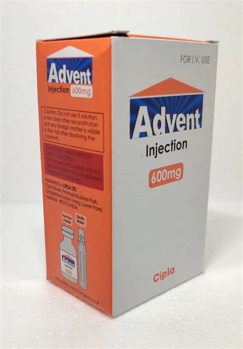 Amoxicillin And Potassium Clavulanate Advent 600mg Injection At ₹ 56