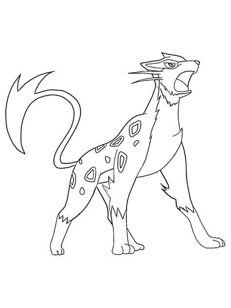 Liepard Pokemon Coloring Pages Free Printable