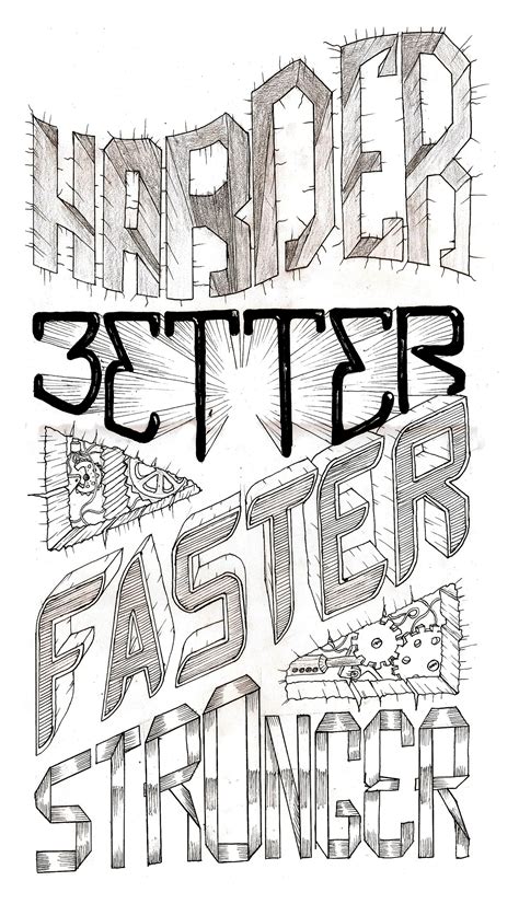 Daft Punk Harder Better Faster Stronger On Behance