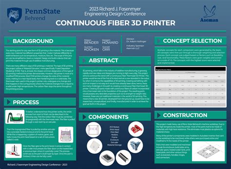 Continuous Fiber 3d Printer Behrend Senior Design Program
