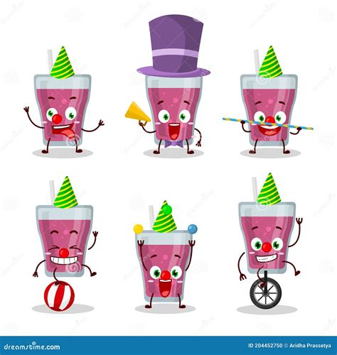 Purple Juice Cartoon Character With Love Cute Emoticon Cartoondealer