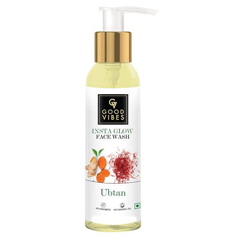 Buy Good Vibes Ubtan Insta Glow Face Wash 120ml Online