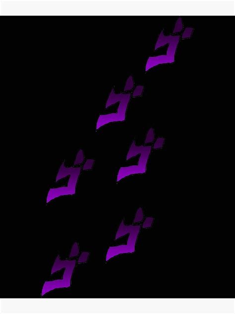 Jojo Menacing Png Sticker Poster For Sale By Rowenajuse Redbubble