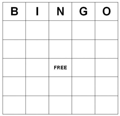 Fantastic Blank Bingo Card Template Microsoft Word Blank Bingo Cards