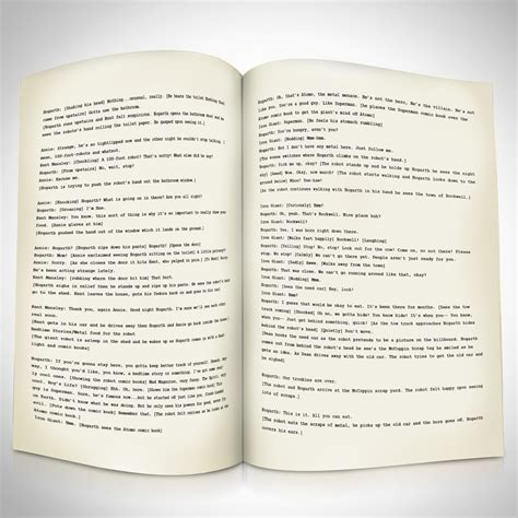 The Iron Giant Script Limited Signature Edition Rare T The Iron Giant Script Limited Signature Edition Rare T