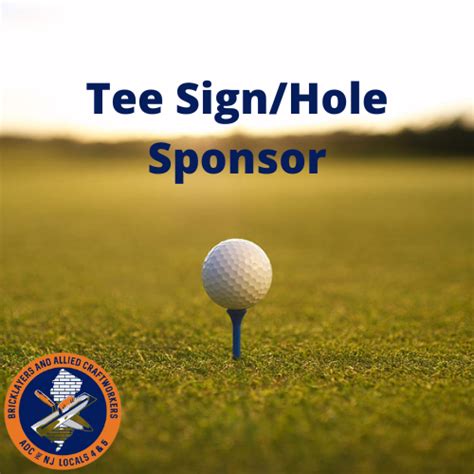 Tee Signhole Sponsor Bacnj Golf Outing
