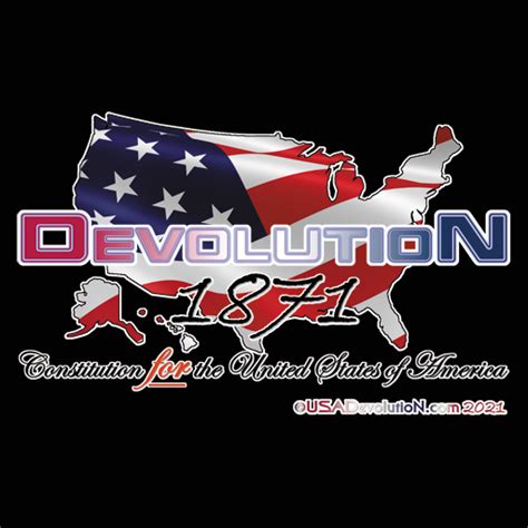 Devolution Us Flag Map T Usa Devolution