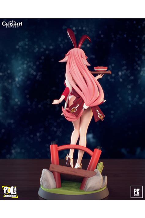 Poly Collectibles Yae Miko Genshin Impact Bikini Versiyonu Premium Koleksiyonluk Figür 30 Cm
