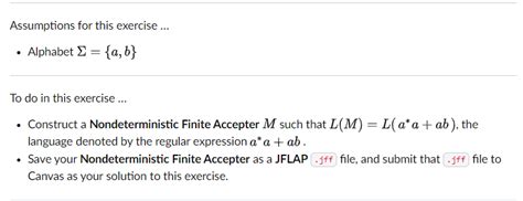Solved Assumptions For This Exercise Alphabet Σ Ab