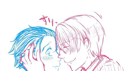 ヴィク勇 【ヴィク勇】落描き りくり原稿なぅのマンガ Pixiv