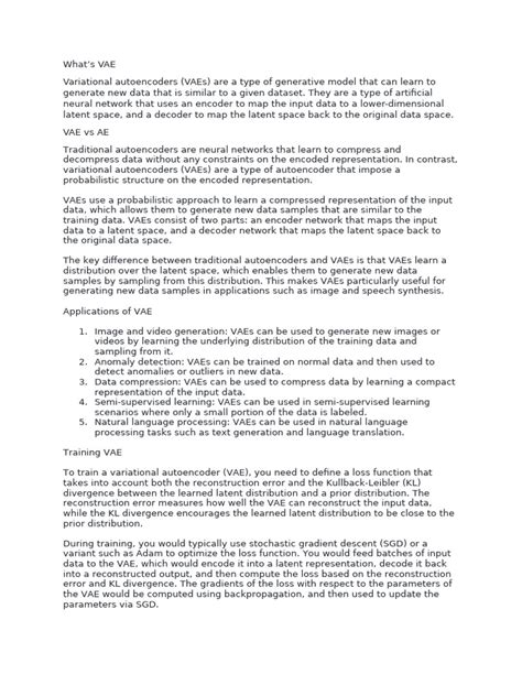 Vae Vs Gan Pdf Machine Learning Computational Neuroscience
