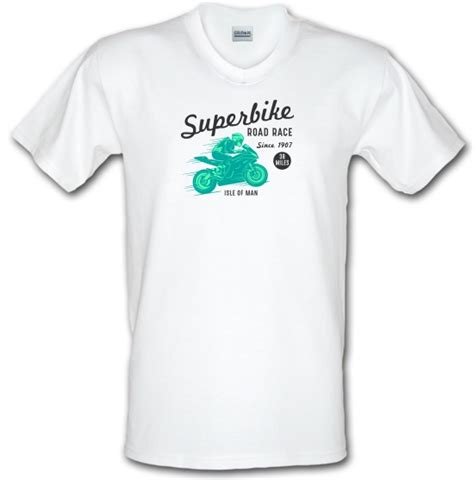 Superbike Road Race V Neck T Shirt By CharGrilled
