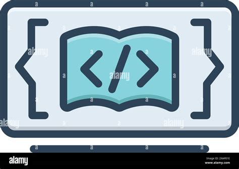 Icon For Code Learningprogramming Stock Vector Image And Art Alamy