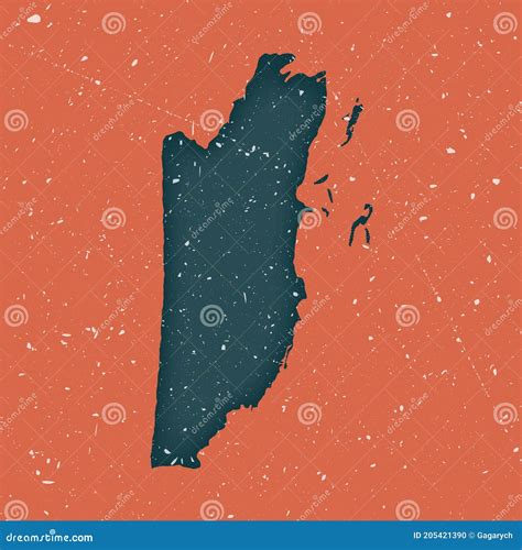 Belize Vintage Map Stock Vector Illustration Of Land 205421390
