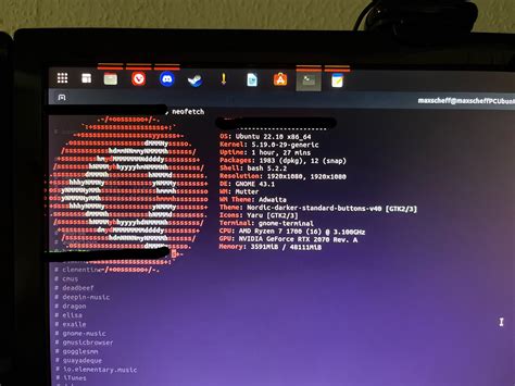 Neofetch Terminal Prompt In The Middle Of Logo Rubuntu