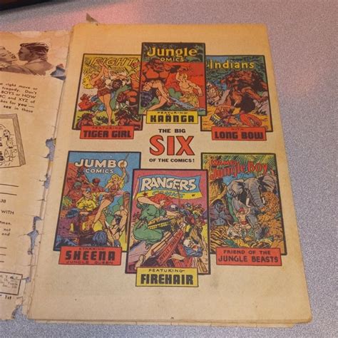 Jumbo Fiction House 150 Golden Age 1951 Precode Jungle Comics Sheena