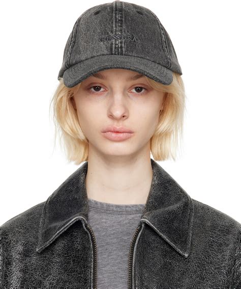 Guess Jeans U S A 灰色刺绣棒球帽 SSENSE