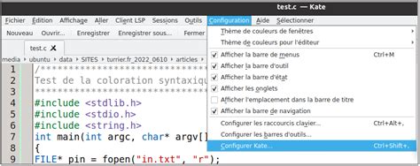 Copier Du Code Source Avec Sa Coloration Syntaxique Sous Ubuntu