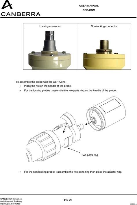 CANBERRA CSP BT CSP Com Bluetooth User Manual