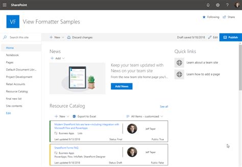 HOW TO Create Custom Responsive SharePoint List Views With View Formatters Todd Baginski S Blog