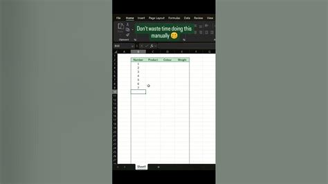 In This Reel You Learn How To Use The Series Tool In Excel Excel Exceltips Exceltutorial