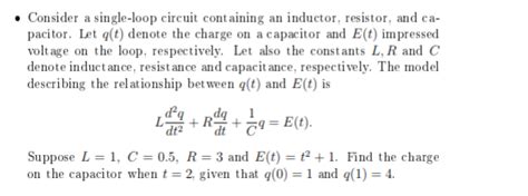 Solved Consider A Single Loop Circuit Containing An