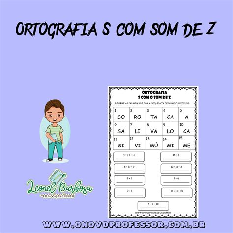 Ortografia S Com Som De Z