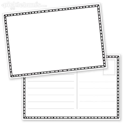 Draw Your Own Postcard Free Printable Template Artofit
