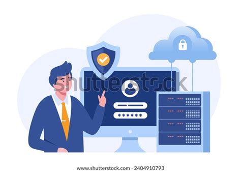 Cyber Security Data Protection Metaphors Set Stock Vector Royalty Free 2404910793 Shutterstock