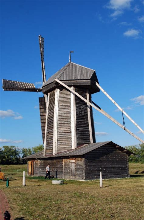 Windmill The Lermontovsky Memorial Estate Tarkhany In The Penza