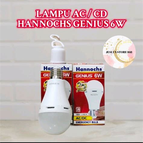 Jual Hannochs Genius Ac Dc Led Watt Lampu Emergency Led Ac Dc Hannochs Watt Shopee Indonesia