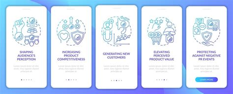 Powerful Brand Onboarding Mobile App Page Screen With Concepts Shaping Audience Perception