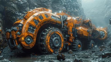 Robotic Deep Sea Mining Operation Underwater Resource Extraction Premium Ai Generated Image