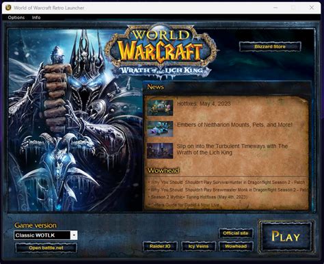 World Of Warcraft Retro Launcher