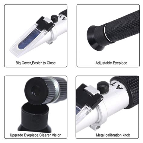 Handheld Dual Scale Sea Water Salinity Refractomet Grandado