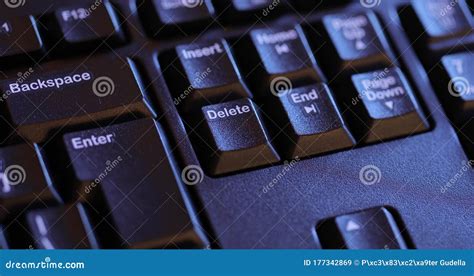 Keyboard Hitting Enter Key Press Stock Video Video Of Button