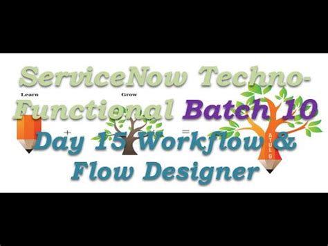 Batch 10 Day 15 ServiceNow Workflow Flow Designer Shorts