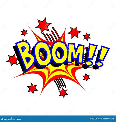 Cartoon Vector Boom Stock Vector Illustration Of Boom 80726780