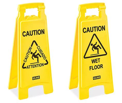 Uline Wet Floor Signs In Stock Uline