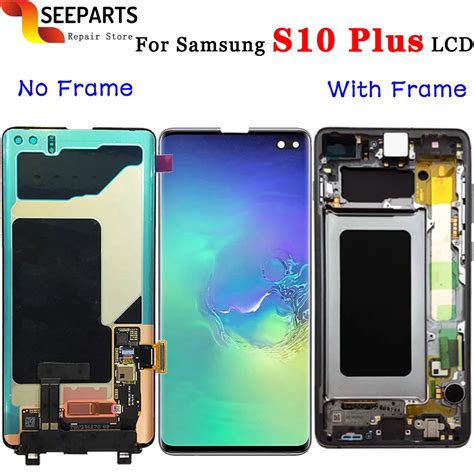 Amoled For 64 Samsung Galaxy S10 Plus 2019 Lcd Display Touch Screen