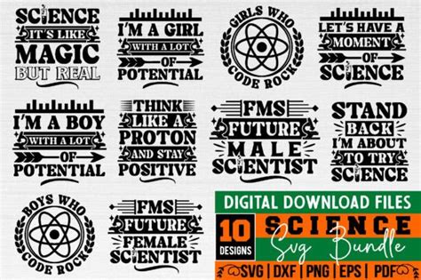 26 Science Lab Svg Bundle Designs Graphics