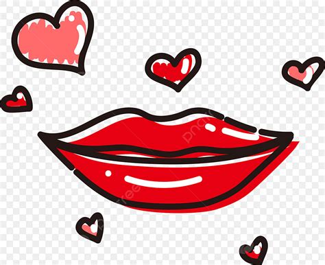 Gambar Bibir Merah Bibir Clipart Bibir Merah Cinta Png Dan Vektor