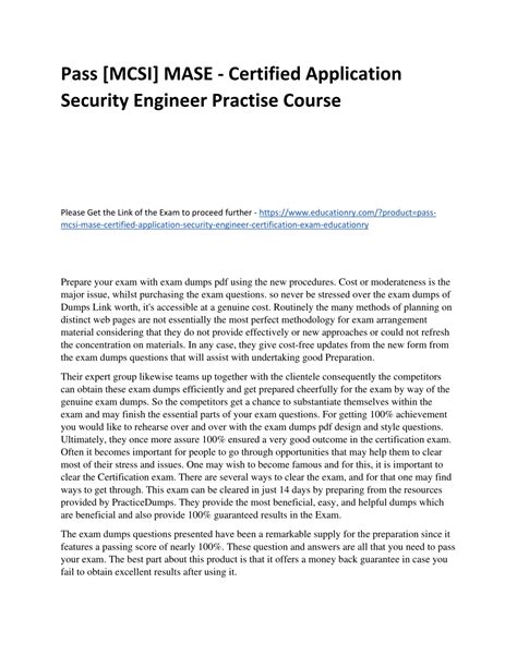Ppt [mcsi] Mase Certified Application Security Engineer Powerpoint Presentation Id 11878541