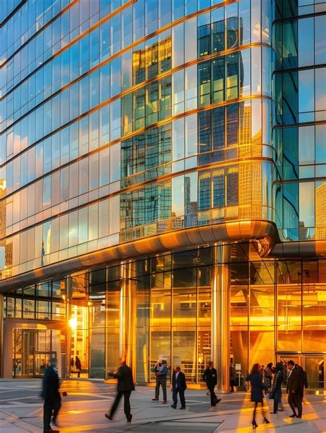 Arquitectura De Paisajes Urbanos Distrito De Negocios Edificio De